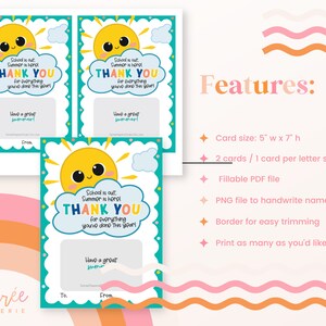 Printable Teacher Gift Card Holder, Teacher Appreciation, Personalized ...