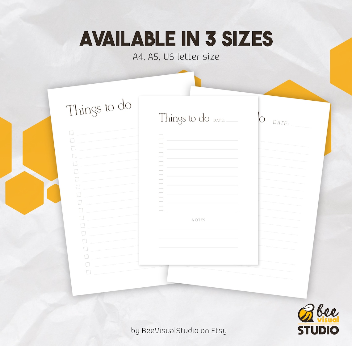 PRINTABLE To-do List PDF | A4, A5, US Letter | Get Organized and Boost ...
