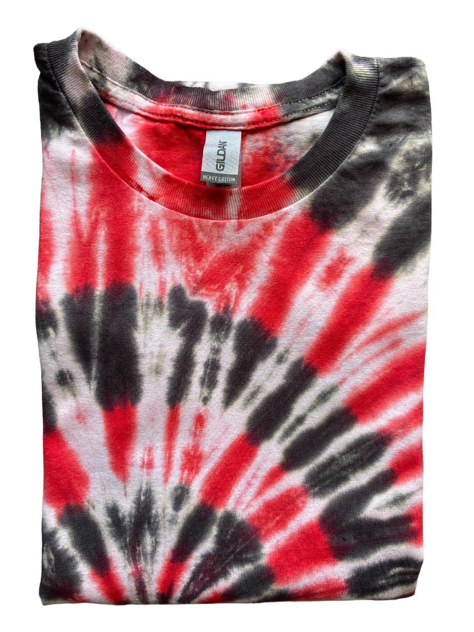 Red and Black Spiral Tie Dye T-shirt, Adult, Youth, Unisex, XS, S, M, L ...