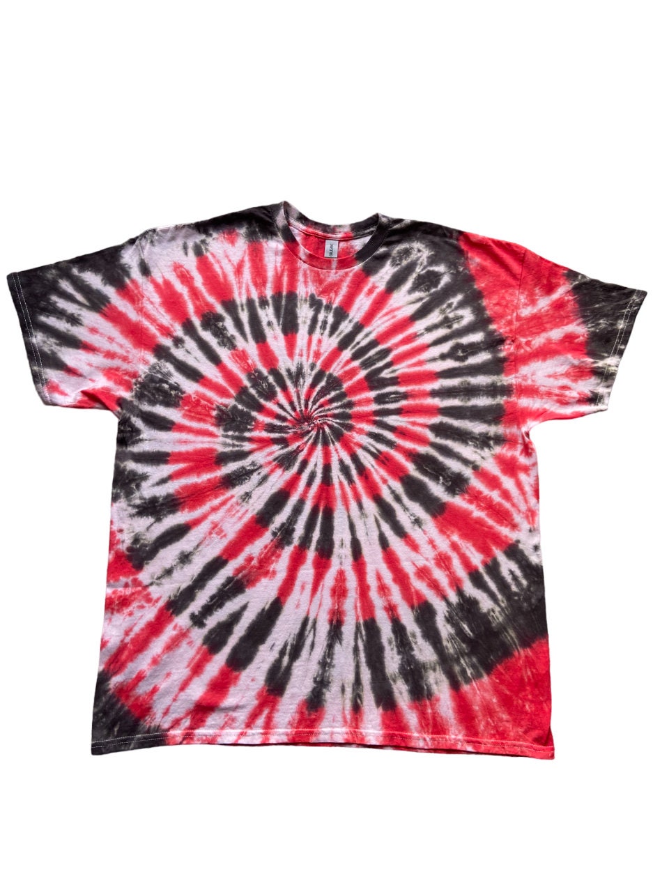 Red and Black Spiral Tie Dye T-shirt, Adult, Youth, Unisex, XS, S, M, L ...