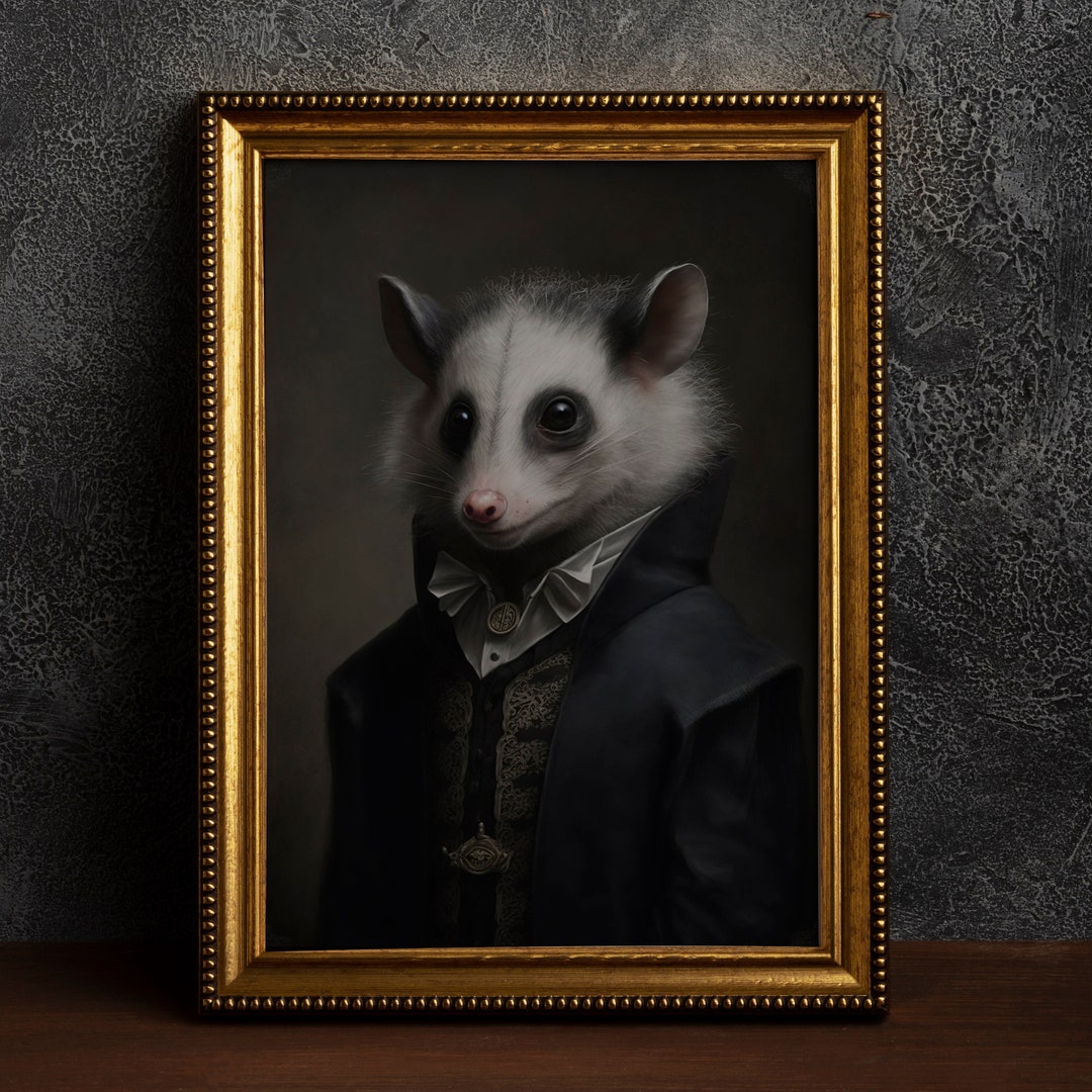 Gothic Possum Vintage Poster, Art Poster Print, Home Decor, Victorian ...