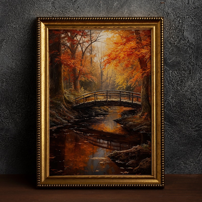 Autumn Forest Paper Poster - Etsy UK