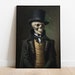 Gothic Skeleton Portrait Vintage Poster, Art Poster Print, Home Decor ...