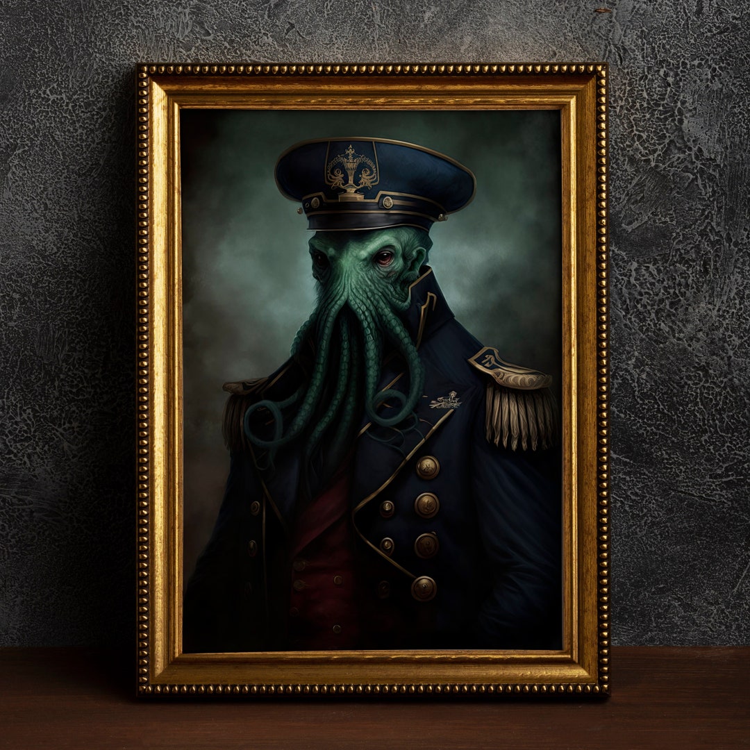 Vintage Renaissance Military Painting Cthulhu Poster, Art Poster Print ...