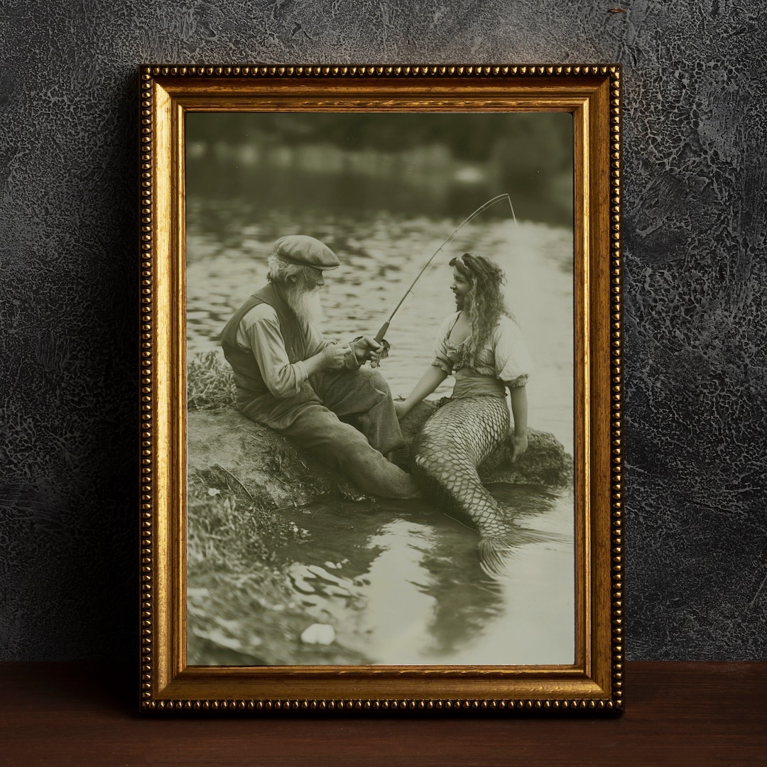 The Mermaid and the Fisherman Vintage Photography, Dark Academia ...