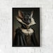 Gothic Bat in Dress, Vintage Poster, Art Poster Print, Home Decor ...