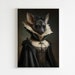 Gothic Bat in Dress, Vintage Poster, Art Poster Print, Home Decor ...