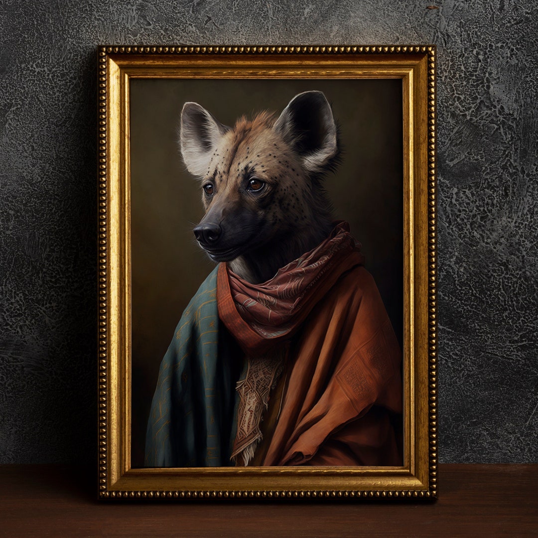 Hyena Vintage Poster, Art Poster Print, Home Decor, Victorian Dog - Etsy