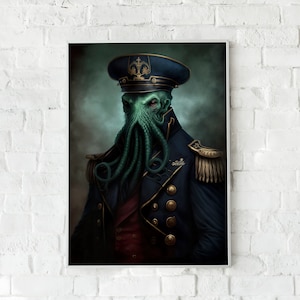 Vintage Renaissance Military Painting Cthulhu Poster, Art Poster Print ...