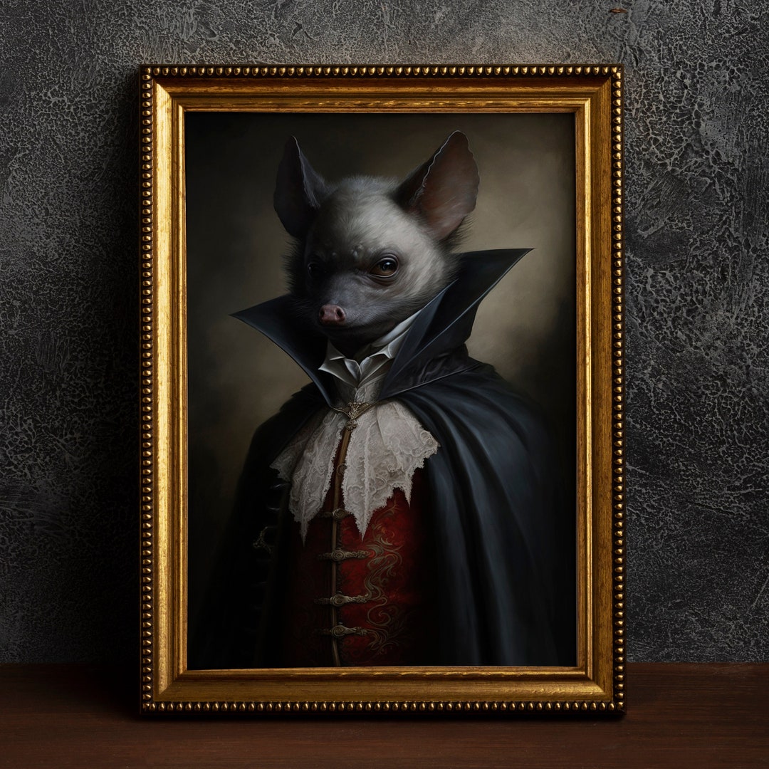 Gothic Bat Vintage Poster, Art Poster Print, Home Decor, Victorian ...