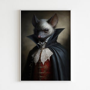 Gothic Bat Vintage Poster, Art Poster Print, Home Decor, Victorian ...