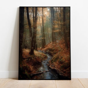 Autumn Forest, Vintage Poster, Art Poster Print, Dark Academia ...