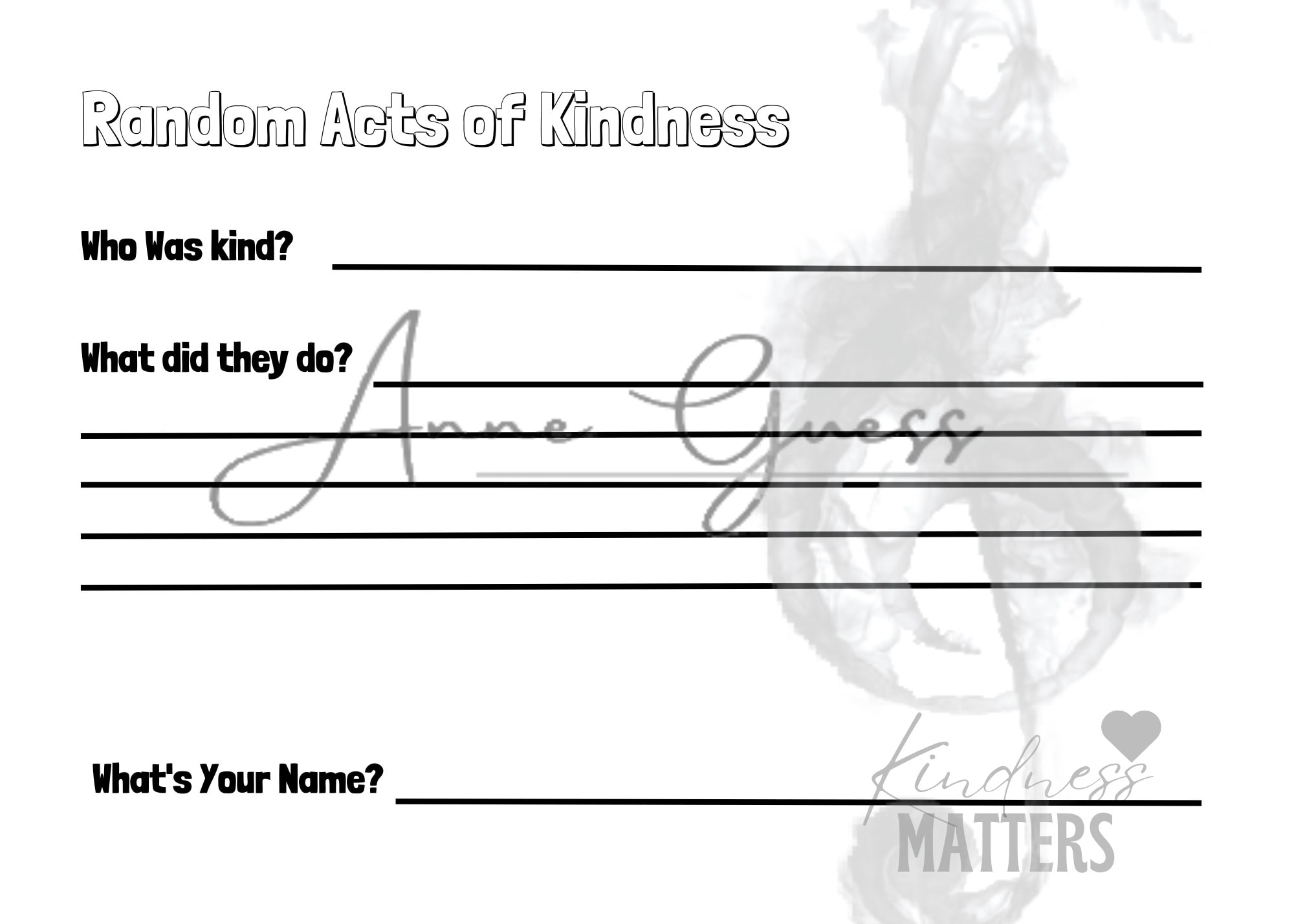 Random Acts of Kindness Printable Cards - Etsy