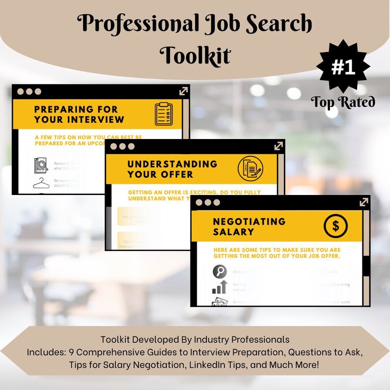Professional Job Search Toolkit - Etsy