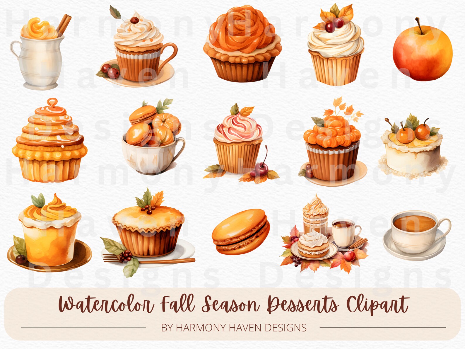 Big Fall Season Clipart Bundle,86 PNG Files,commercial Use,digital ...