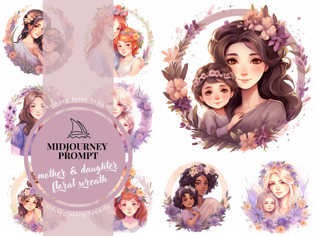 Mother and Daughter Midjourney Prompt, Best Midjourney Prompt, AI ...