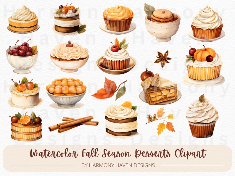 Big Fall Season Clipart Bundle,86 PNG Files,commercial Use,digital ...