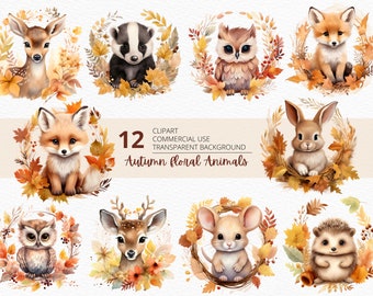 Watercolor Fall Season Bookworm Clipart,14 PNG Files,commercial Use ...