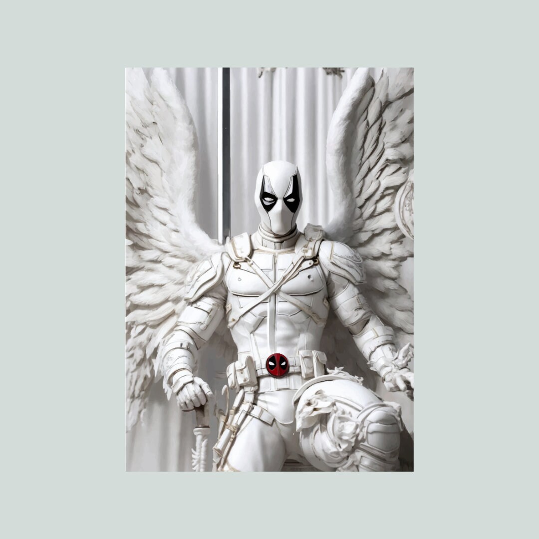 Angel Deadpool, Printable Poster, Printable Canvas, Wall Art - Etsy
