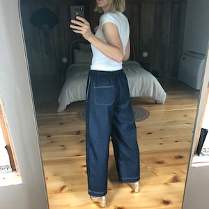 Elastic Waist Barrel Leg Pant PDF Pattern. Sizes Xs-xxl. Easy to Sew ...