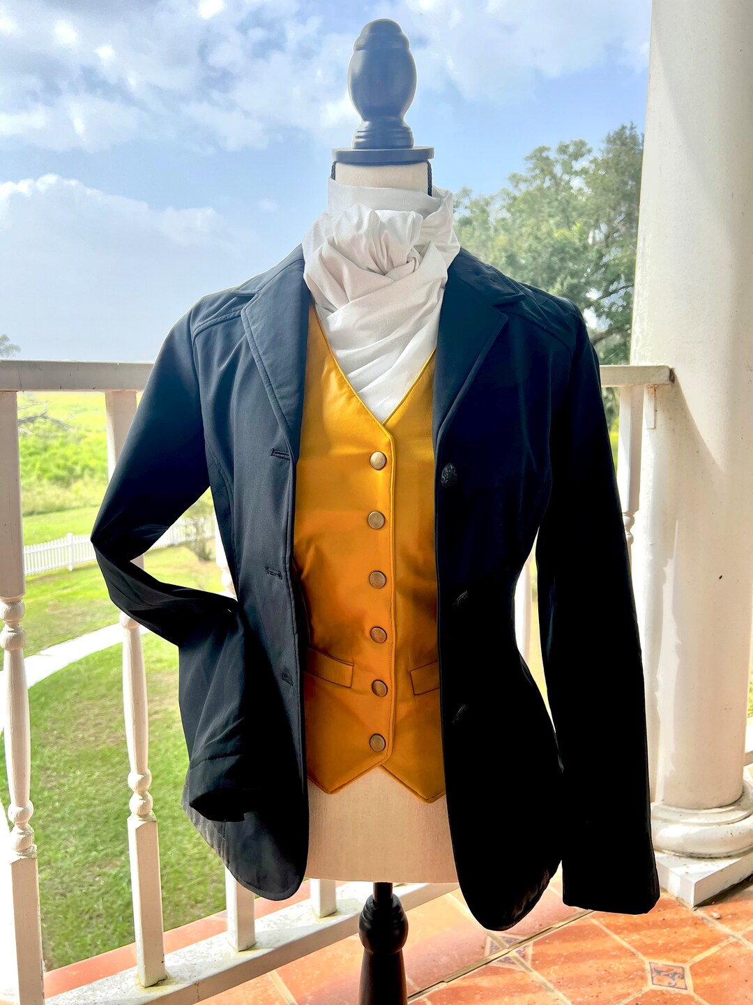 Leather Canary Fox Hunting Vest - Etsy