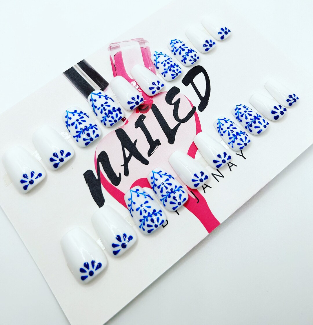 Acrylic Clase Azul 20 Piece Press on Nails - Etsy