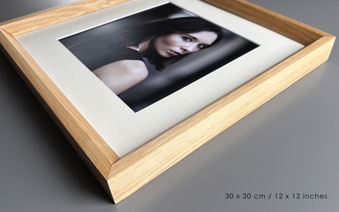 Handmade Solid White Oak Picture Frame — Contemporary Profile in Two ...