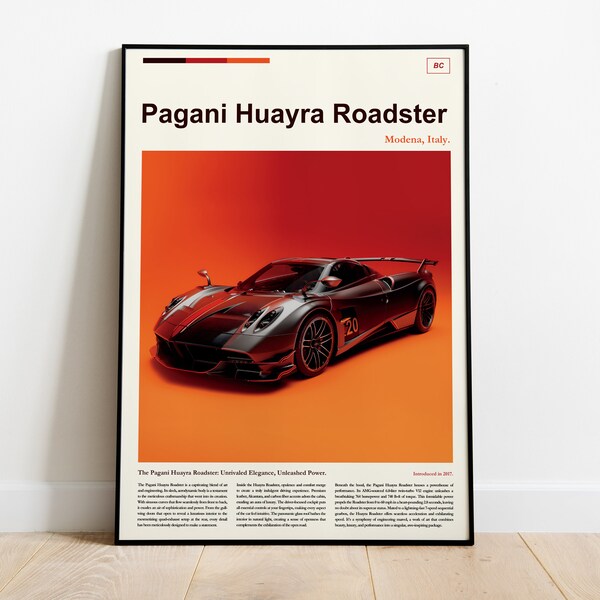 Pagani Poster - Etsy