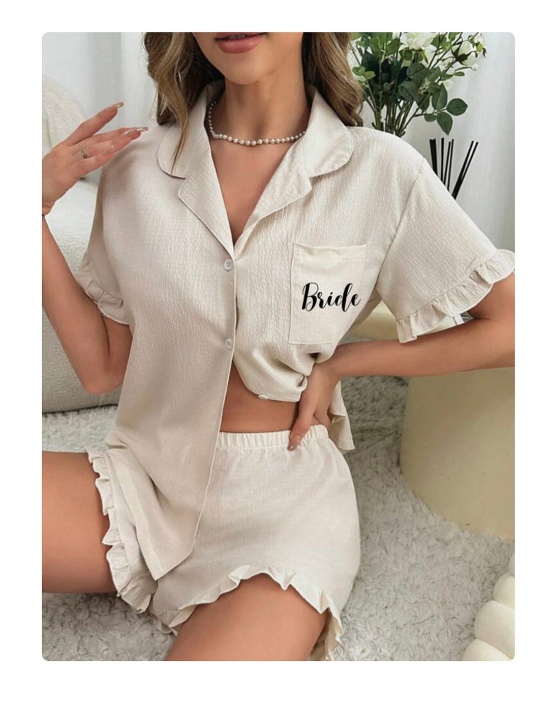 Personalised Pyjamas, Wedding Pyjamas, Bridal Shower Pyjamas, Bride ...