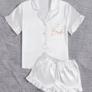 Personalised Pyjamas, Wedding Pyjamas, Bridal Shower Pyjamas, Bride ...