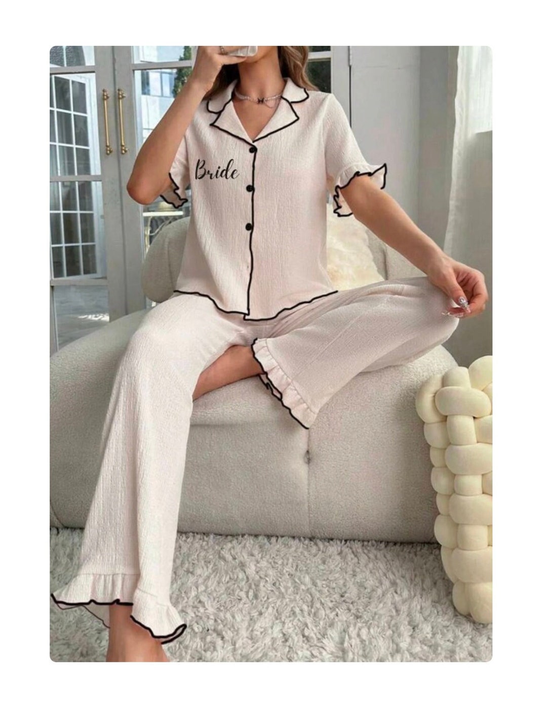 Personalised Pyjamas, Wedding Pyjamas, Bridal Shower Pyjamas, Bride ...