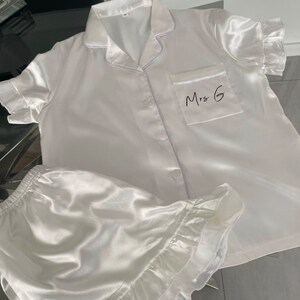 Personalised Pyjamas, Wedding Pyjamas, Bridal Shower Pyjamas, Bride ...