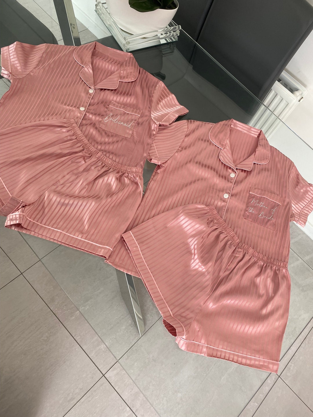 Personalised Pyjamas, Wedding Pyjamas, Bridal Shower Pyjamas, Bride ...