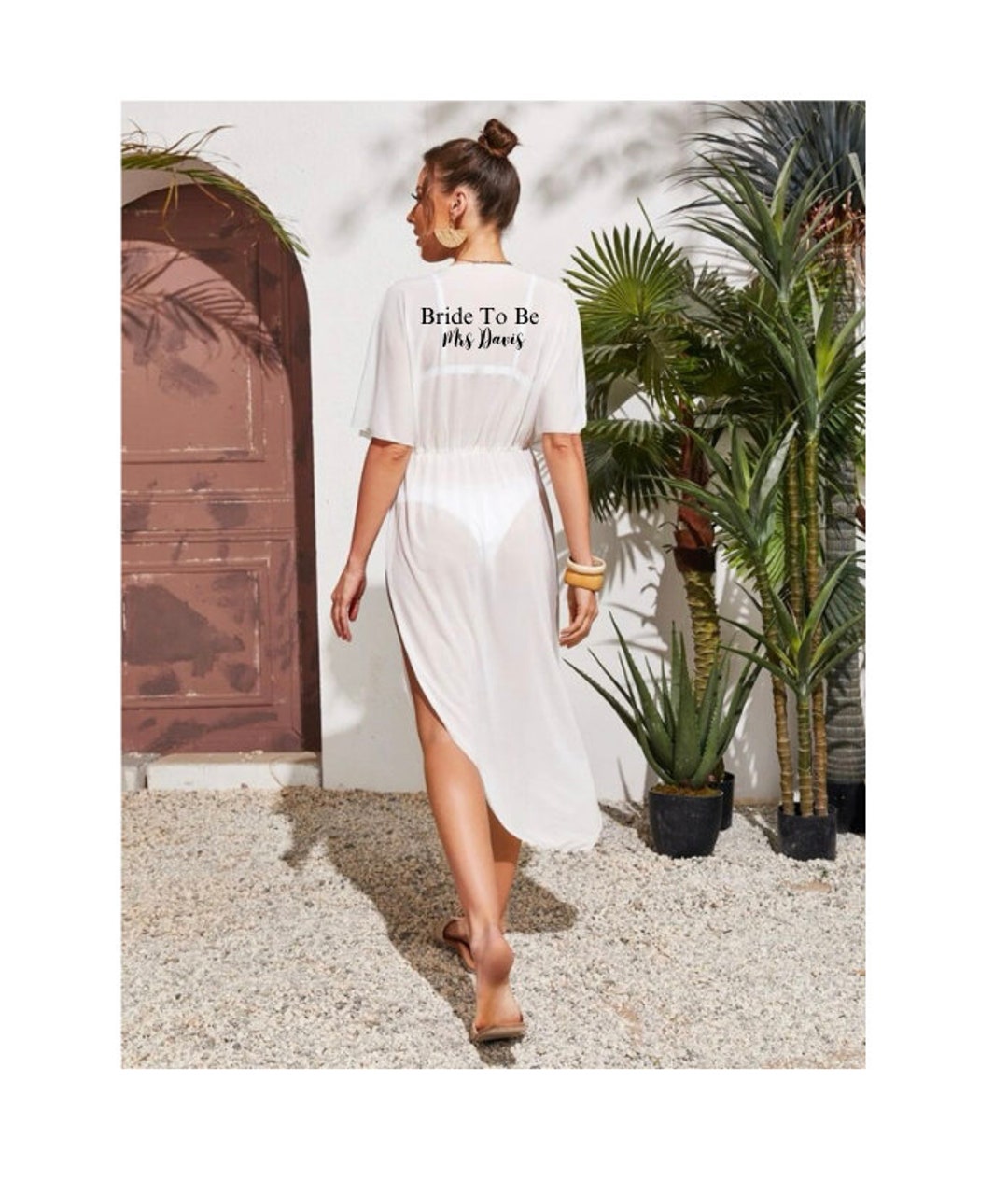Bride Beach Cover Up, Bride Hen Kaftan, Bride Cover Up, Bride Kimono ...