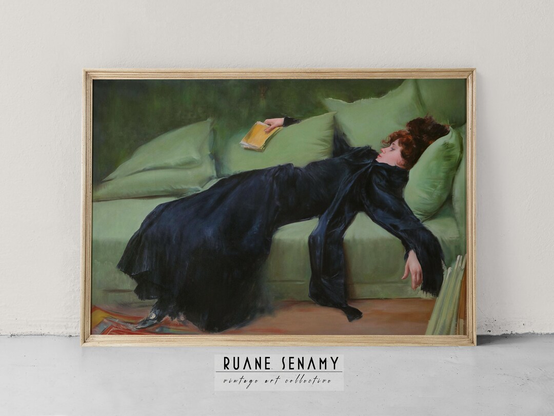 Decadent Young Woman After the Dance by Roman Casas, Retro Aesthetic ...