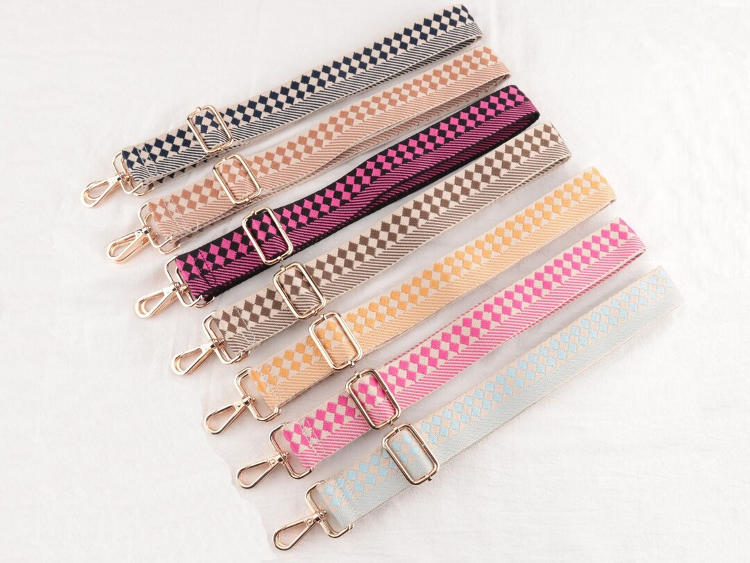 3.8cm Retro Colorful Strap, Purse Straps, Adjustable Crossbody Bag ...