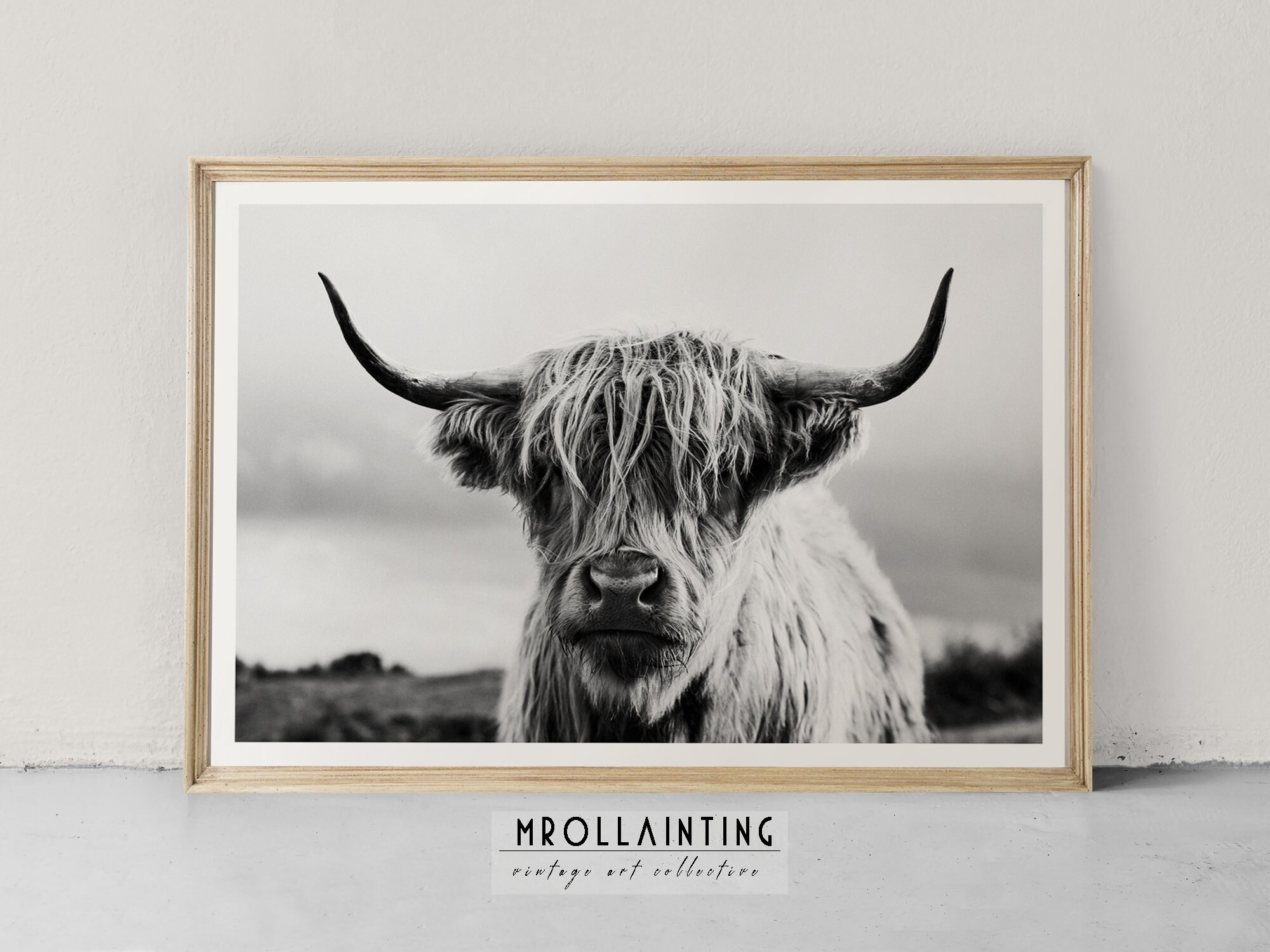 Highland Cow Art Prints, Farmhouse Gift, Highland Cow Poster, Wall ...