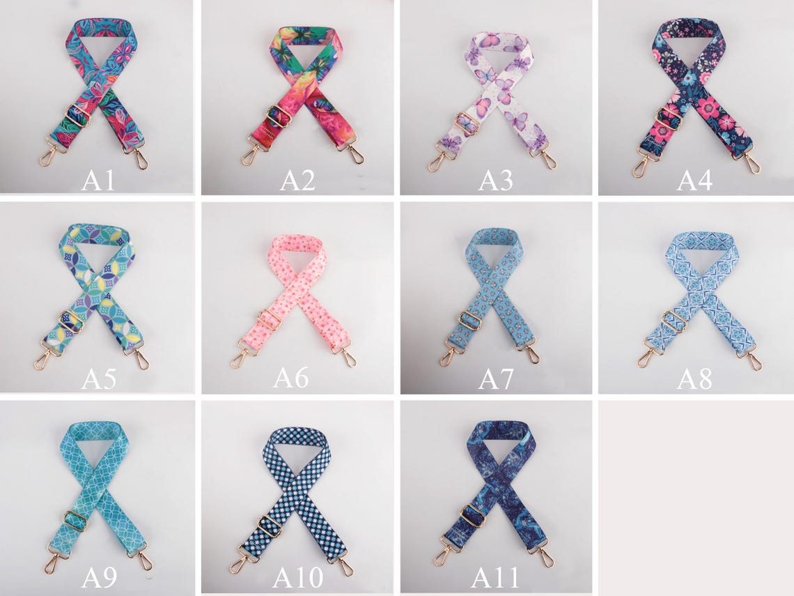 3.8cm Colorful Strap, Purse Straps, Adjustable Crossbody Bag Straps ...