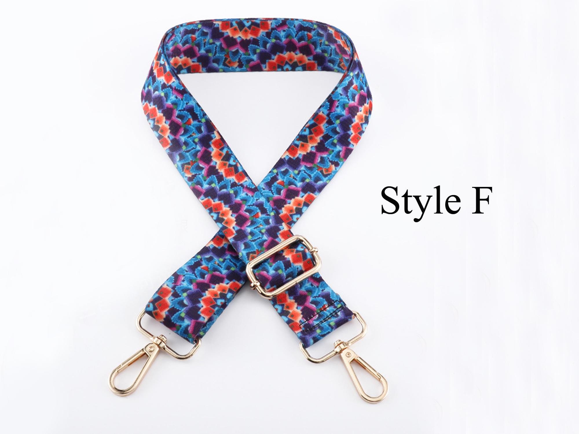 3.8cm Vintage Colorful Straps, Purse Straps, Adjustable Crossbody Bag ...