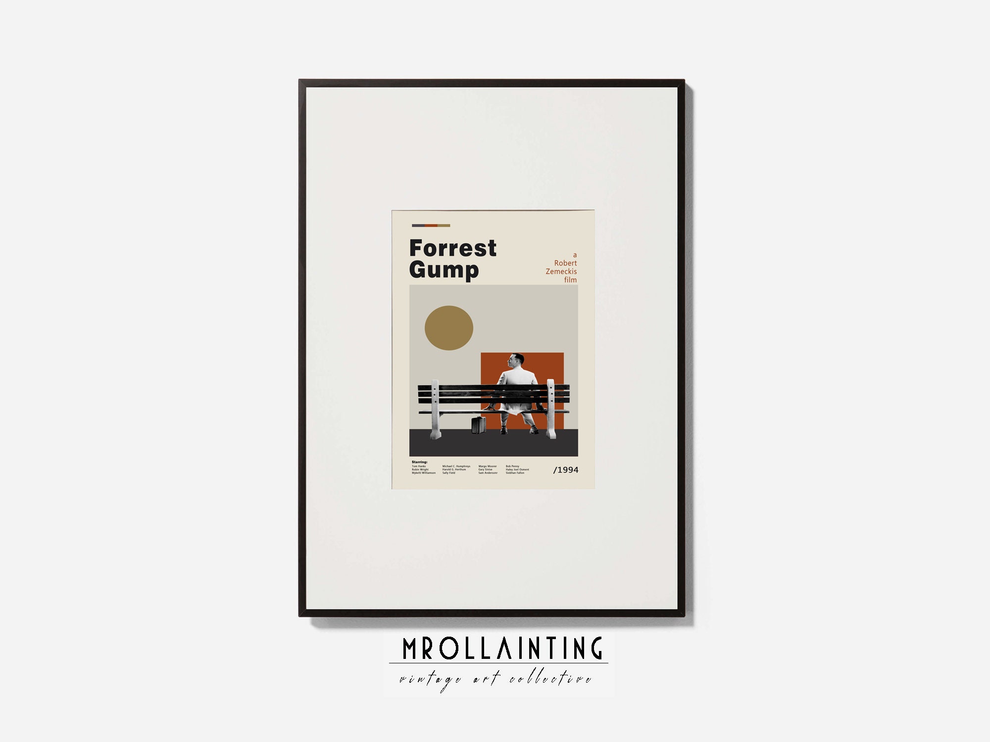 Forrest Gump Poster - Retro Movie Poster - Minimalist Art - Vintage ...