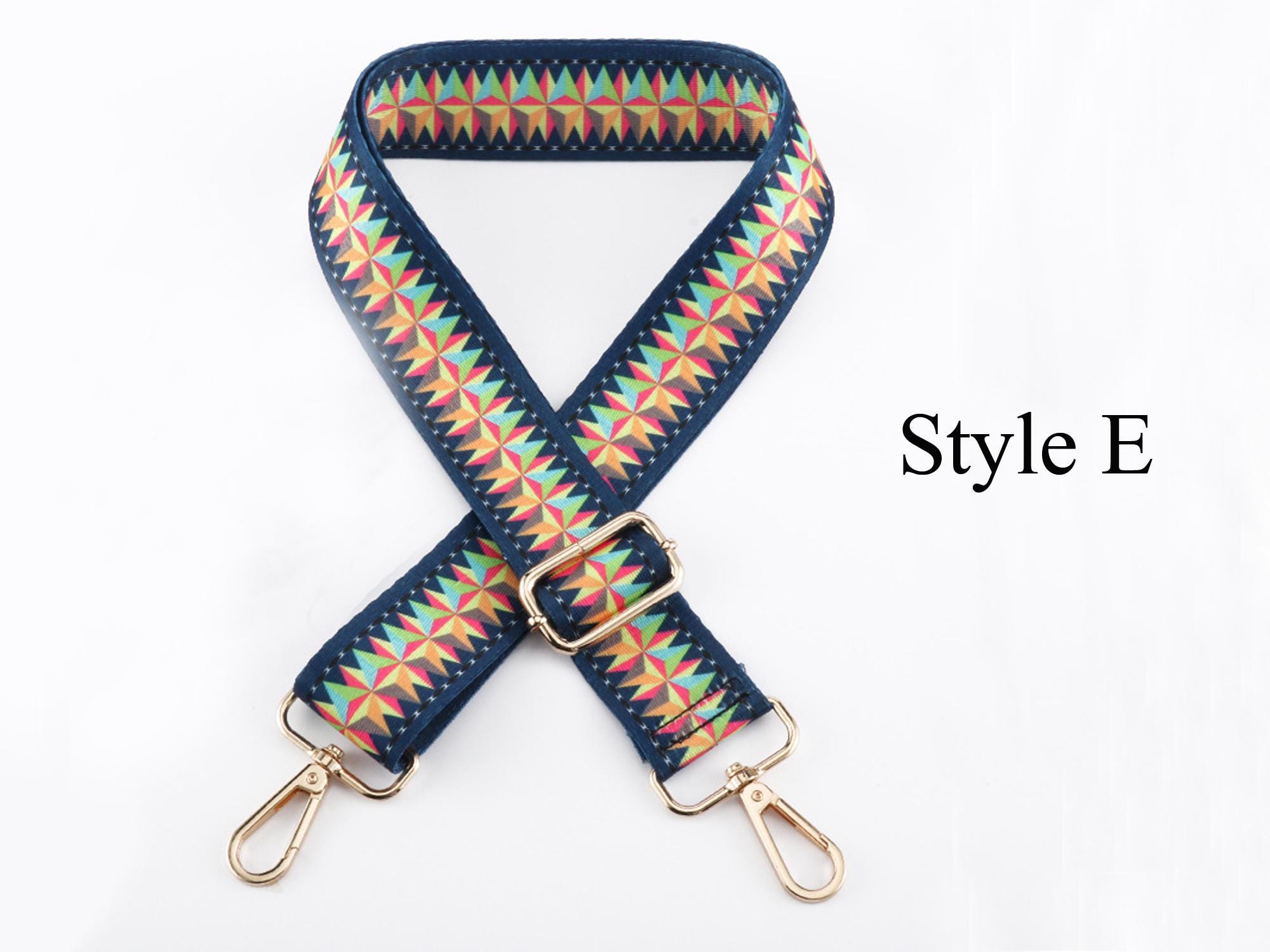 3.8cm Vintage Colorful Straps, Purse Straps, Adjustable Crossbody Bag ...