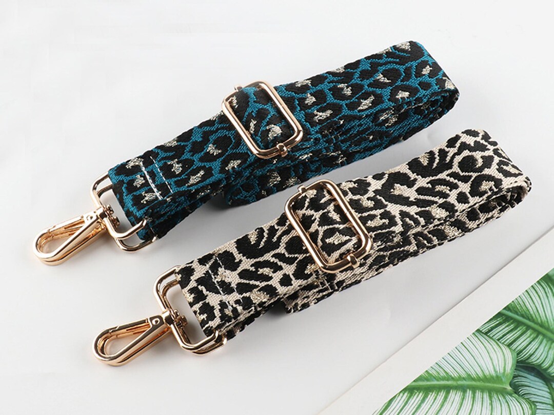 3.8cm Jacquard Leopard Strap, Purse Straps, Adjustable Crossbody Bag ...