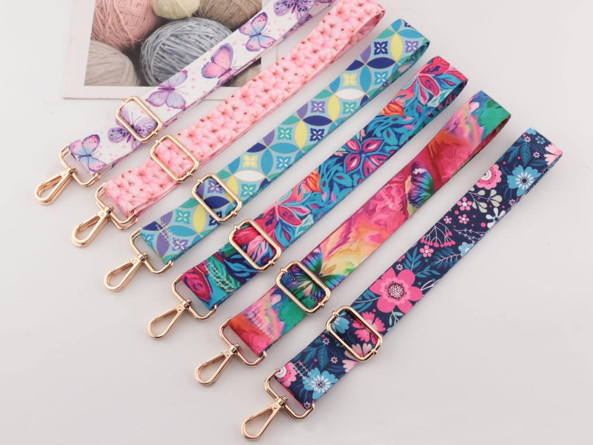 3.8cm Colorful Strap, Purse Straps, Adjustable Crossbody Bag Straps ...