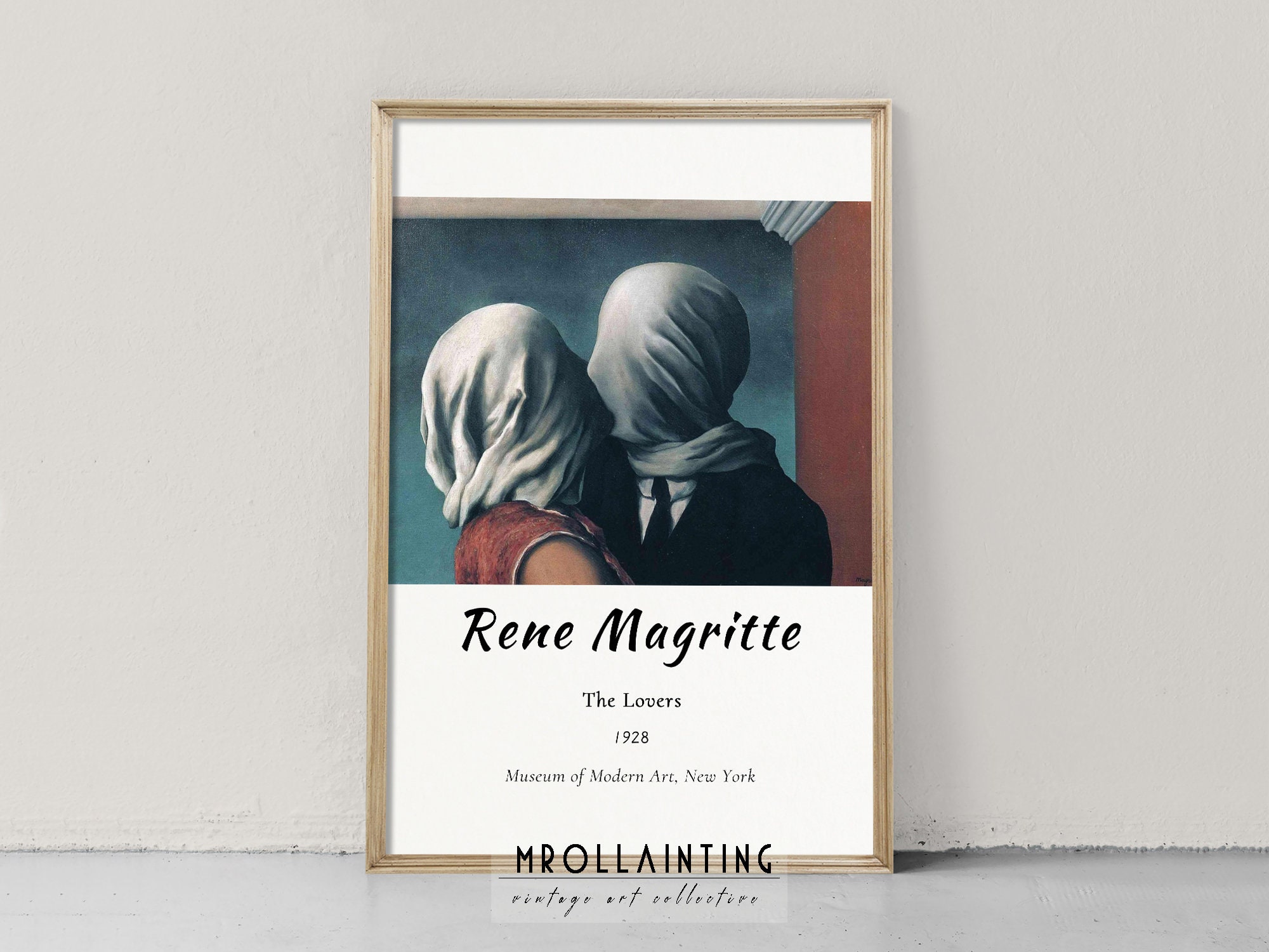 The Lovers, 1928 by René Magritte, Giclée Print, Contemporary Art the ...