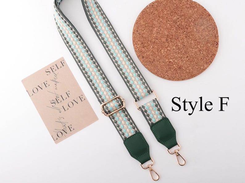 3.8cm Embroidered Shoulder Strap, Crossbody Straps, Purse Straps ...