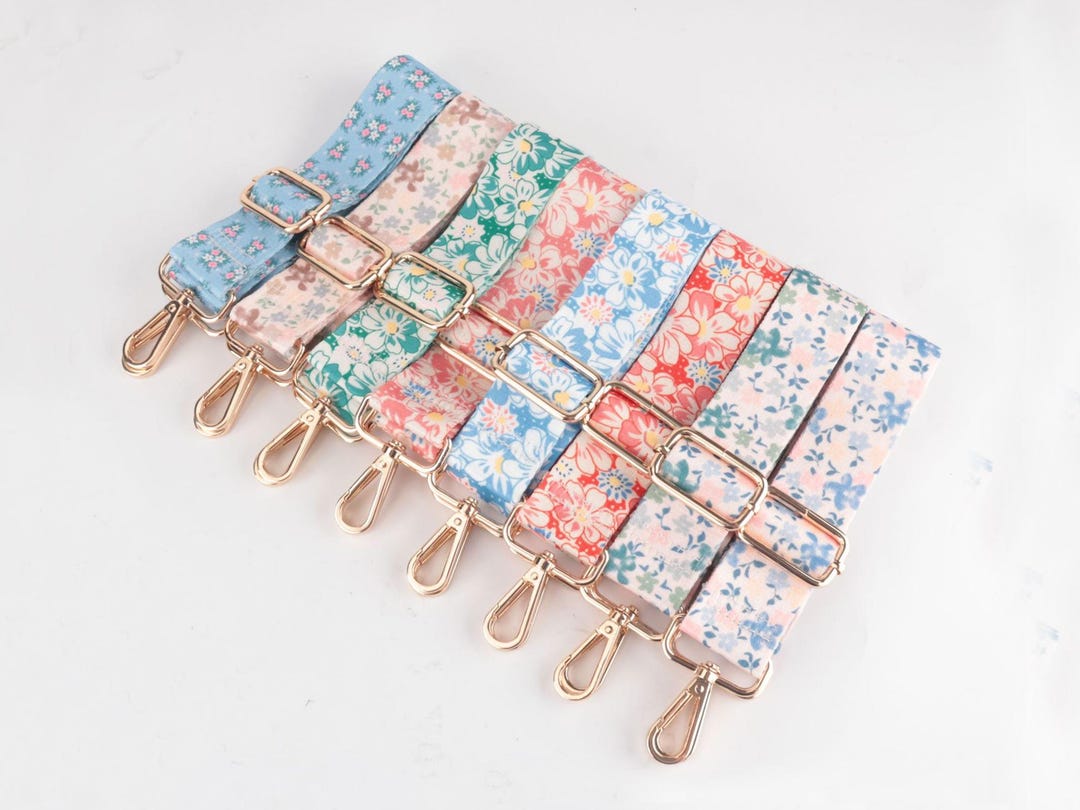 3.8cm Boho Flower Strap, Purse Straps, Adjustable Crossbody Bag Straps ...