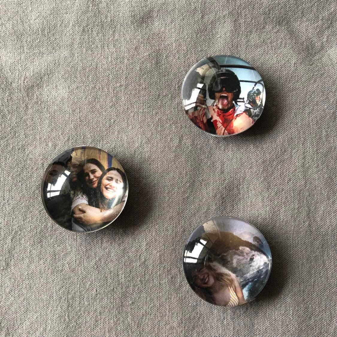 Friends Family Custom Magnet From Image, Glass Dome Round Cabochon ...