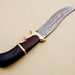 Damascus Hunting Knife Vintage Big Bowie Knife With Pakka Wood ...