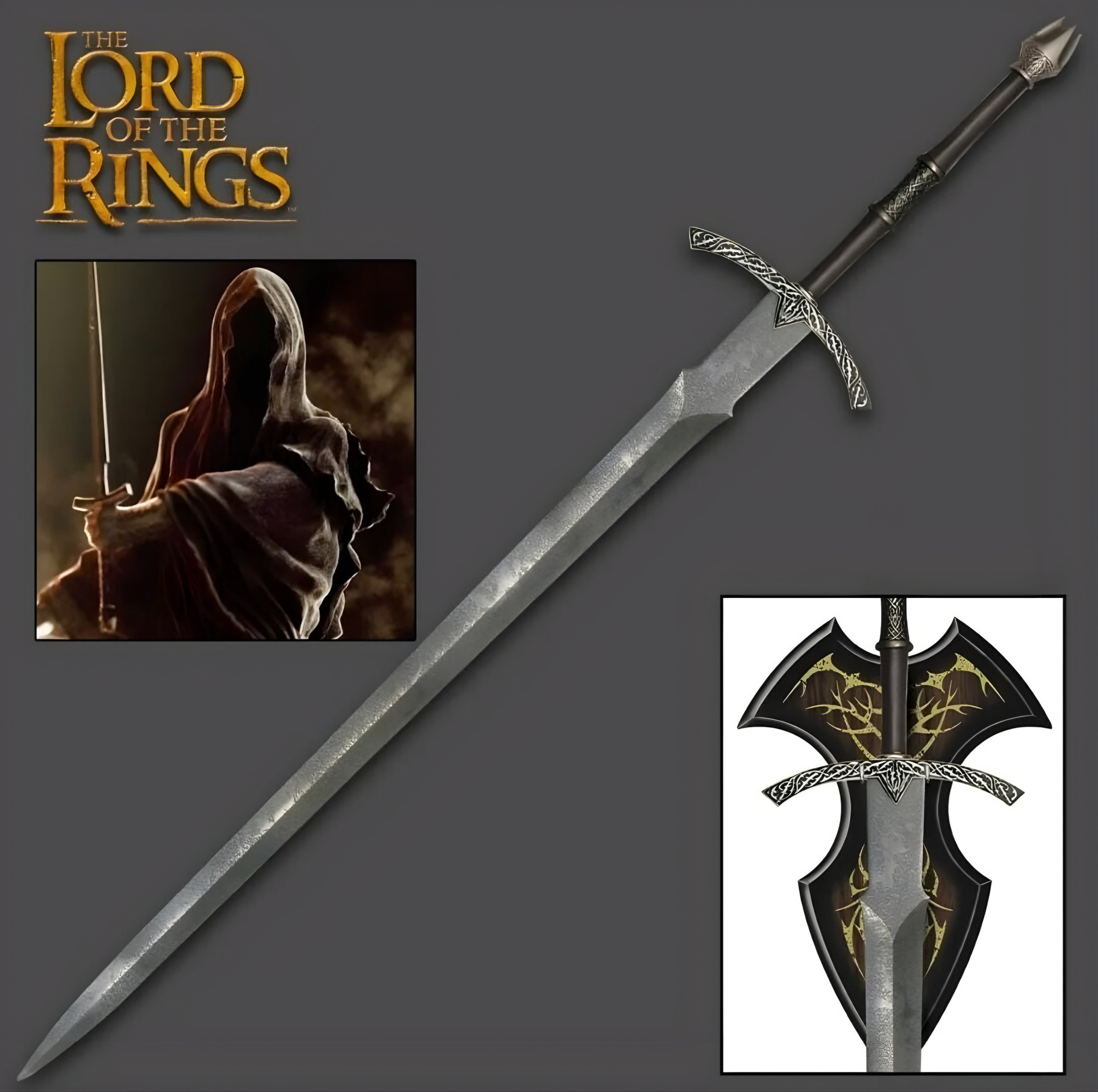 The Lord of the Rings Witch-king Sword With Free Wall Mount Plaque ...