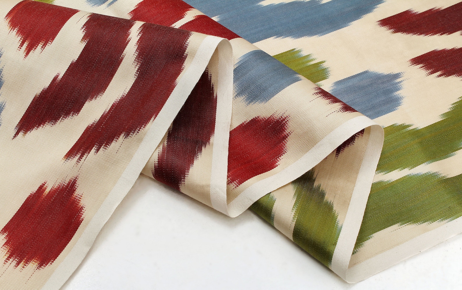 Colorful Silk Ikat Fabric - Natural Ikat Fabric Pattern, Upholstery ...